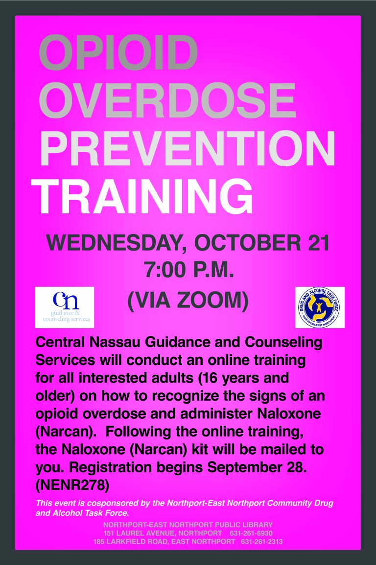 Opioid Overdose Prevention Training (Online) – Northport- East ...